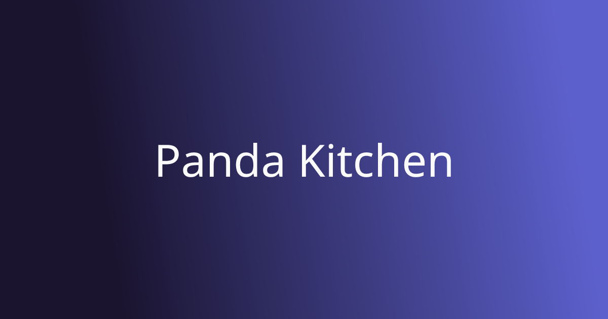 Order Authentic Chinese Online | Panda Kitchen - Delivery Available